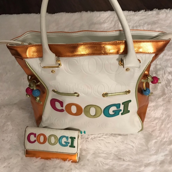 COOGI | Bags | Vintage Coogi Tote Bage Creampink | Poshmark